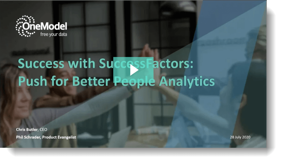 People Analytics Success with SuccessFactors - Webinar | One Model