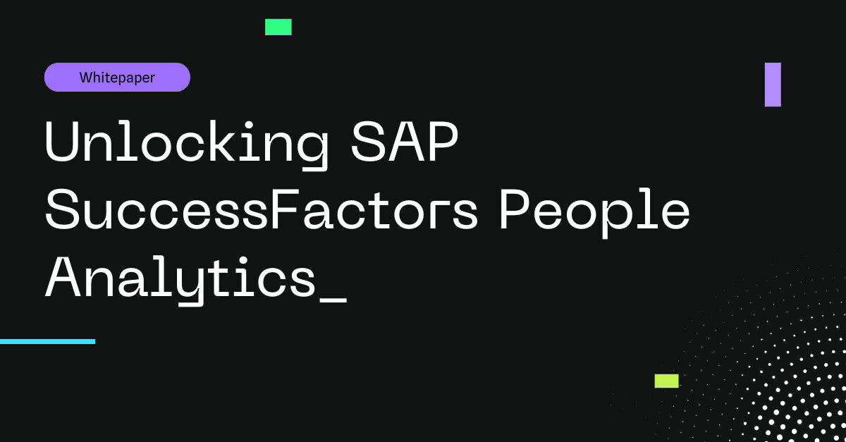 Unlock SuccessFactors People Analytics Whitepaper Download | One Model